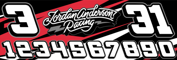 Jordan Anderson Racing JAR Number set | Stunod Racing