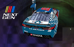 Patriotic USAF #28 "Fictional" 23XI Toyota Camry | Stunod Racing
